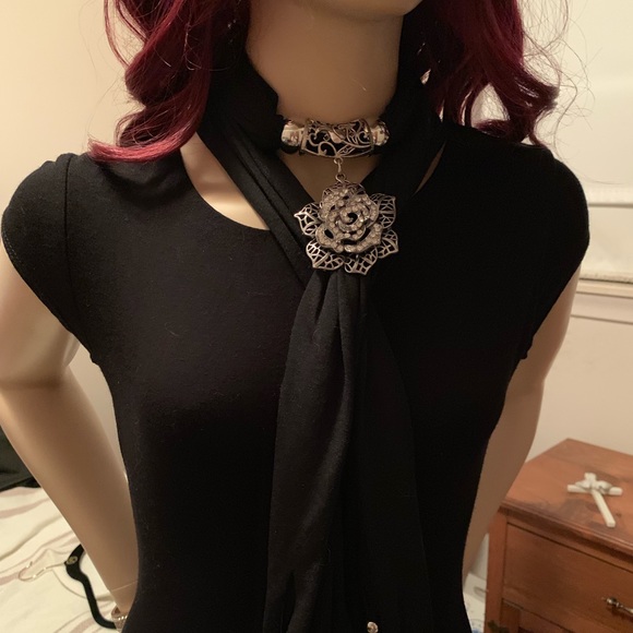 Accessories | Gorgeous Jeweled Scarf | Poshmark